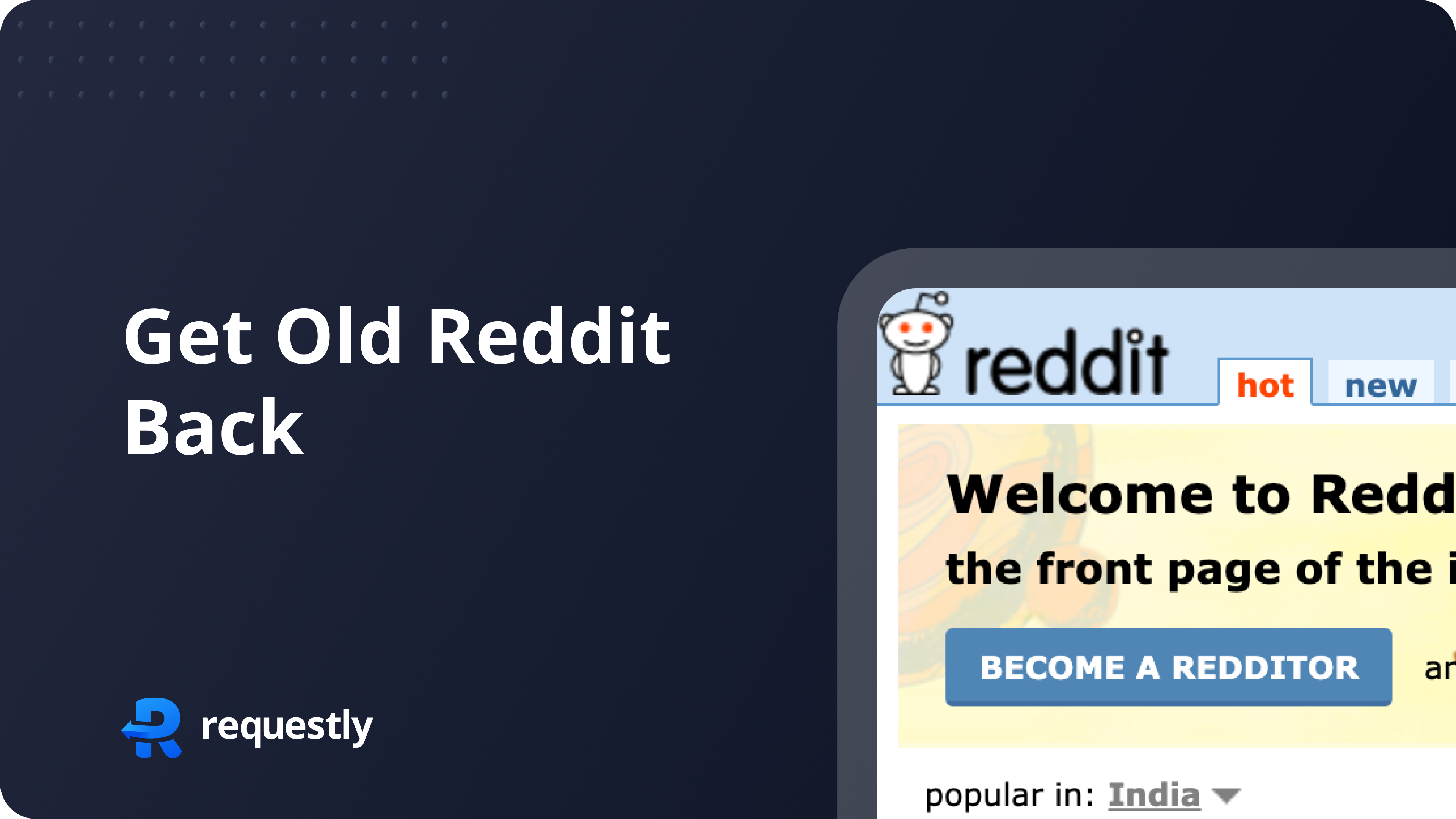 How to Get good old reddit back!