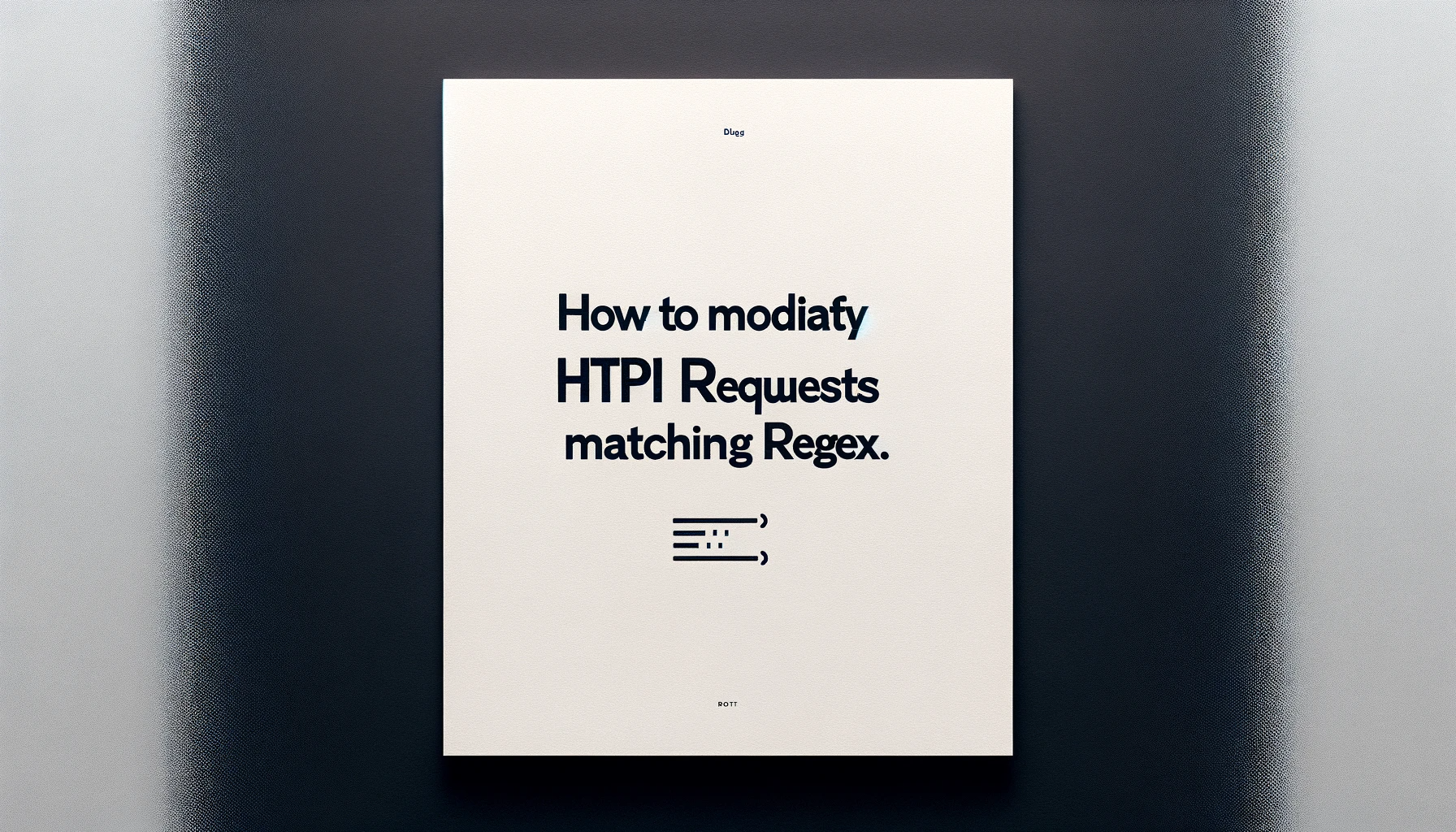 How to modify HTTP requests matching regex