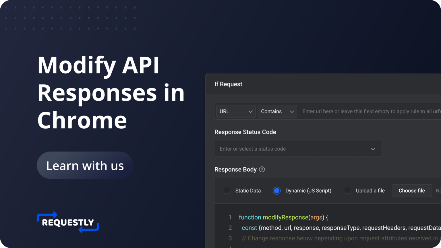 How to override API request body in Google Chrome