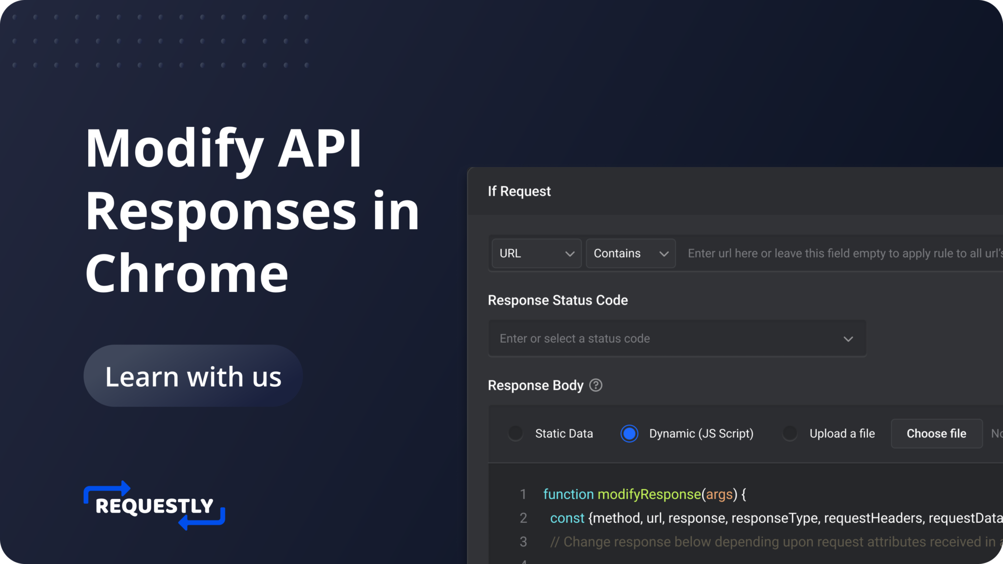 How to override API request body in Google Chrome