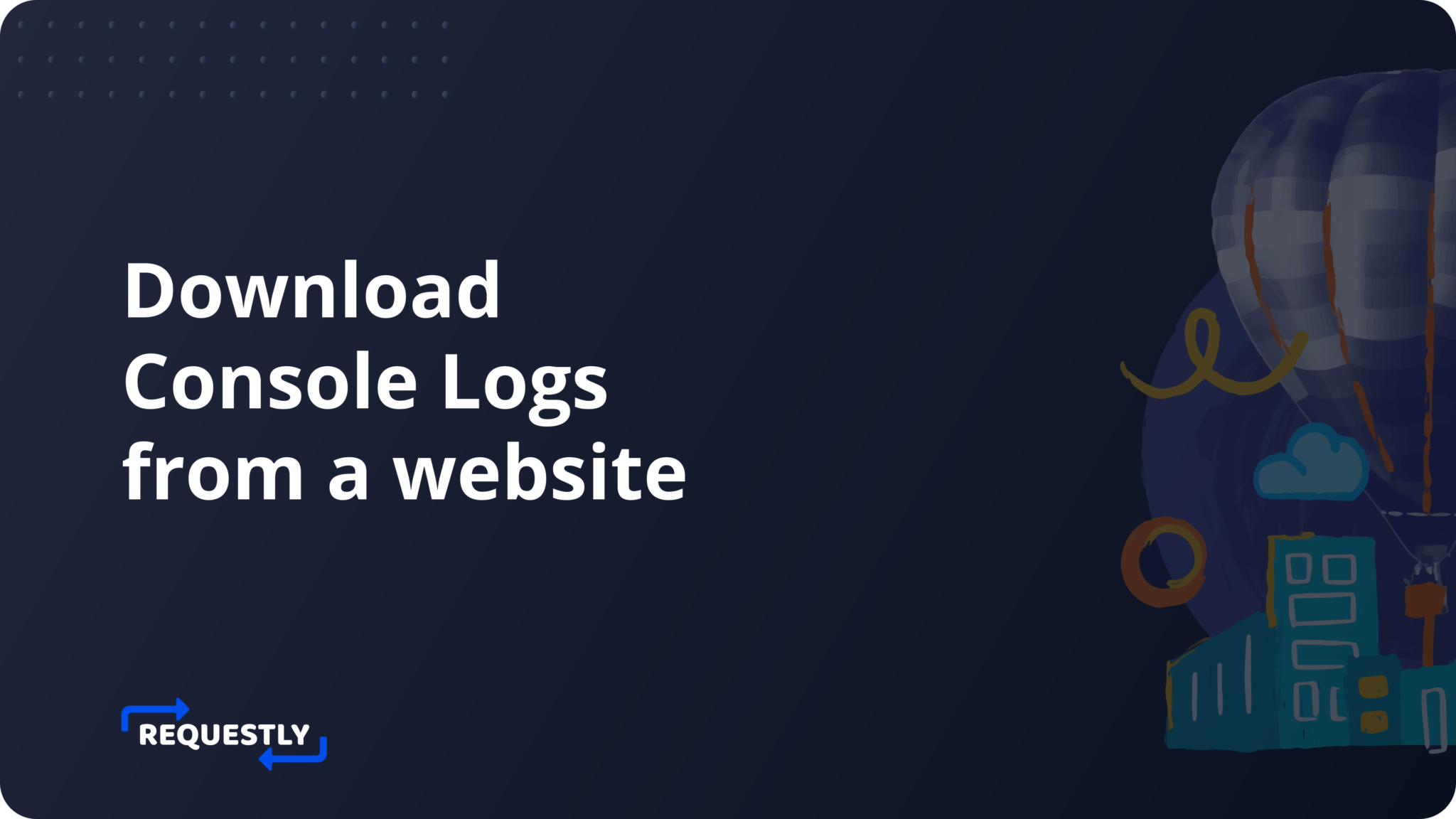 How to download console logs from a website