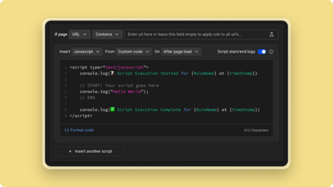 How to inject a script before page load on a website?