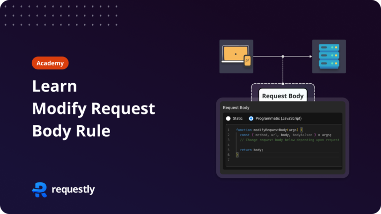 Understanding Modify Request Body Rule (REST & GraphQL)
