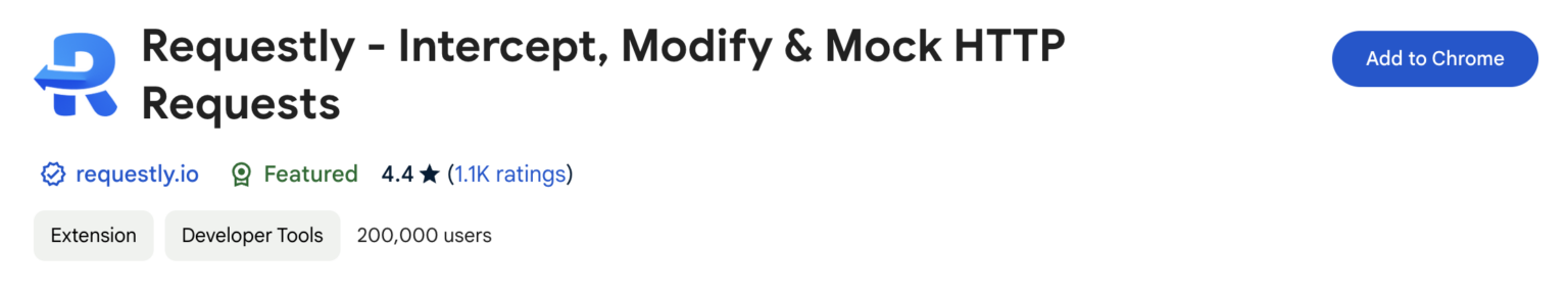 Chrome download - Requestly