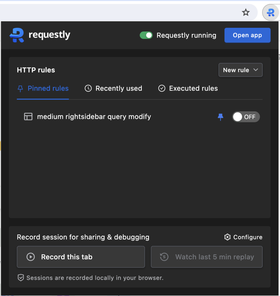 Chrome download - Requestly