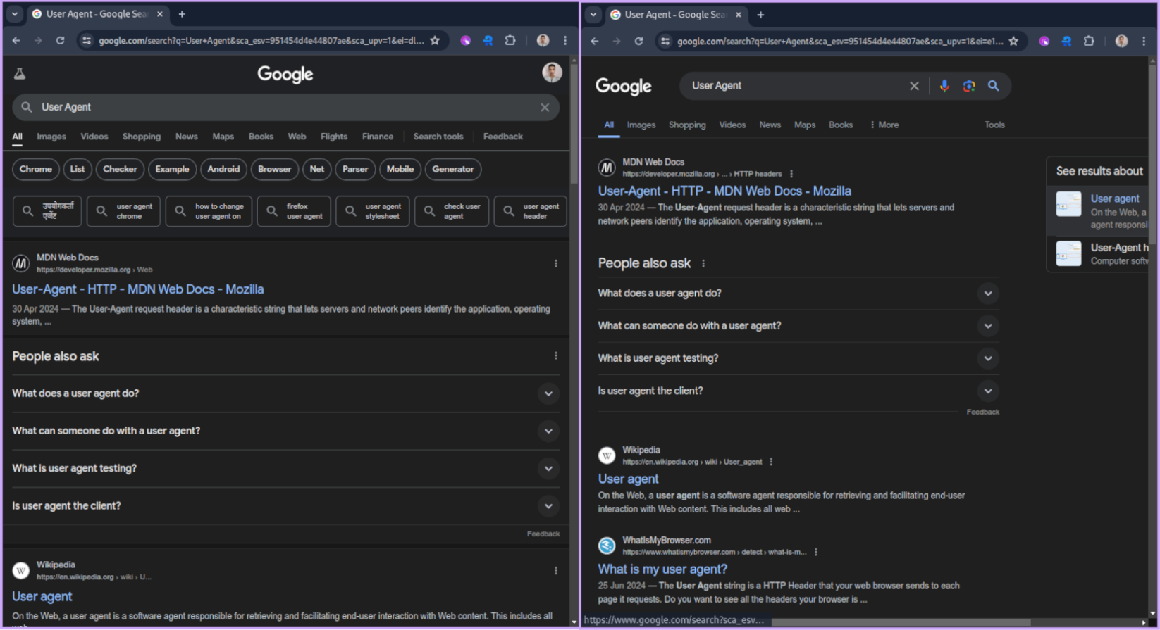 How to set Custom userAgent string
