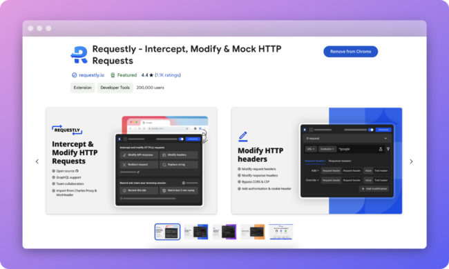 Popular Chrome Extensions for HTTP Request Interception without Proxy