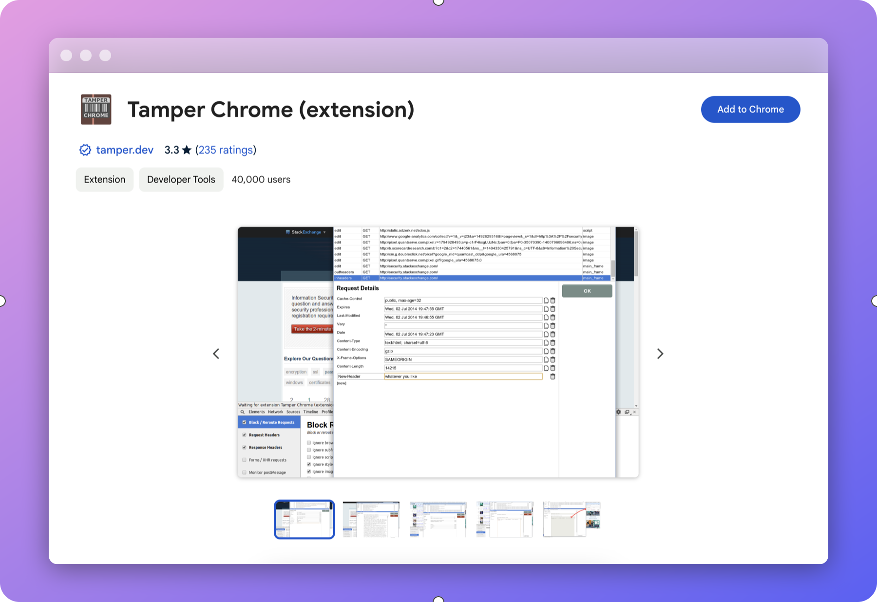 Popular Chrome Extensions for HTTP Request Interception without Proxy