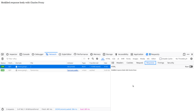 How to Modify Response Body in Charles Proxy