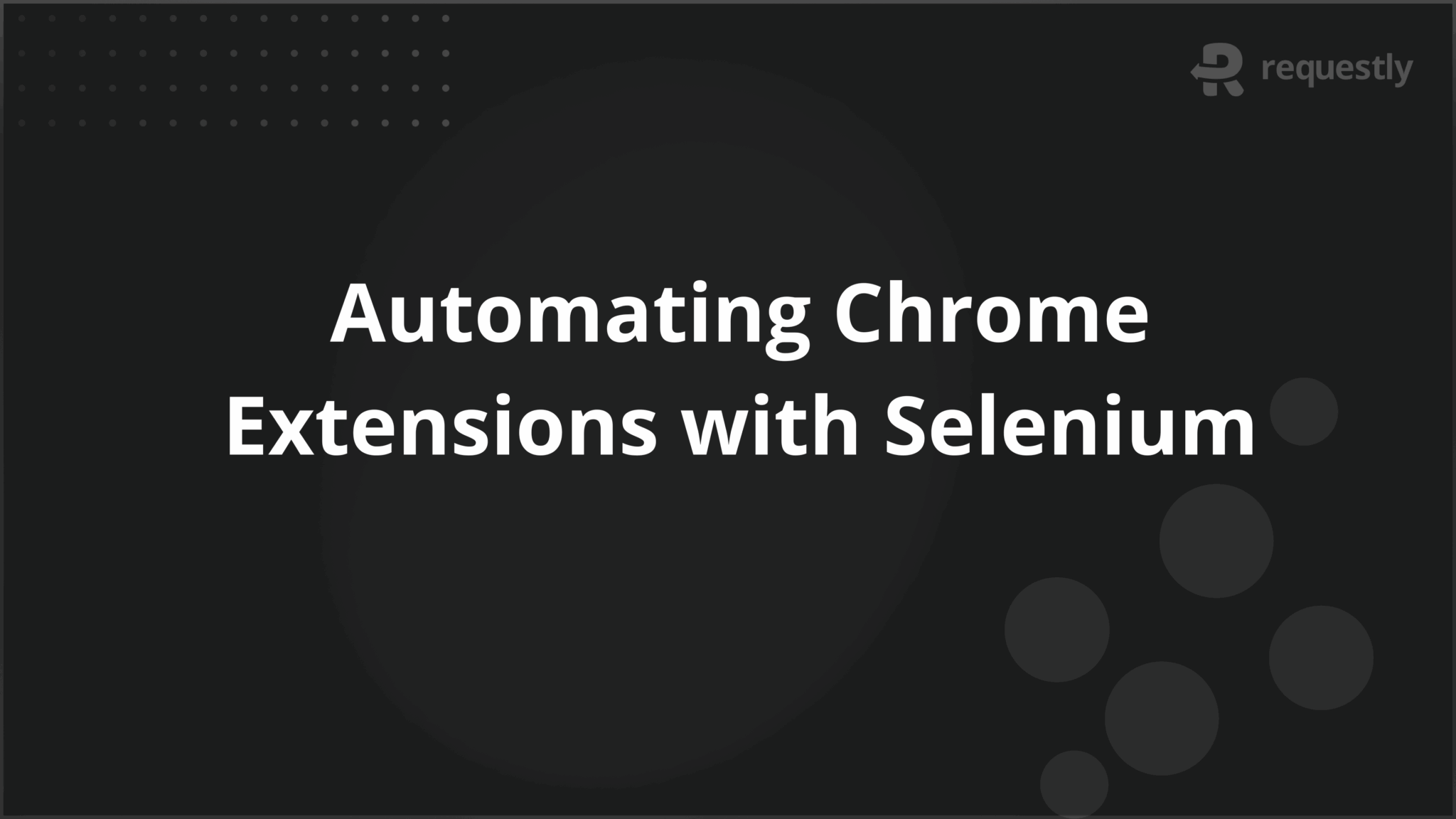 Automating Chrome Extensions with Selenium