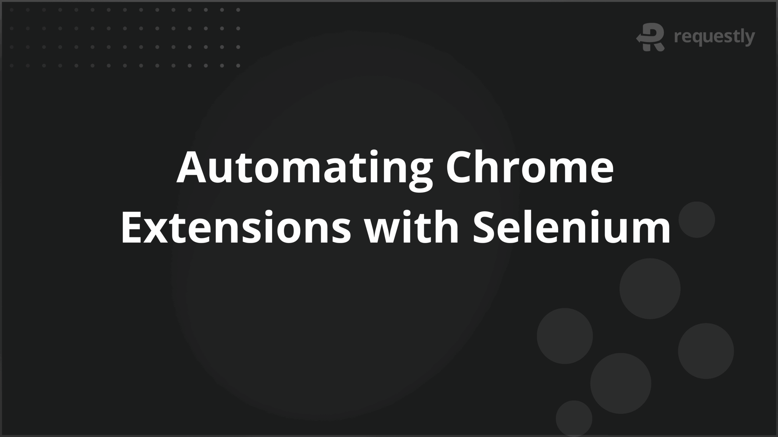 Automating Chrome Extensions with Selenium