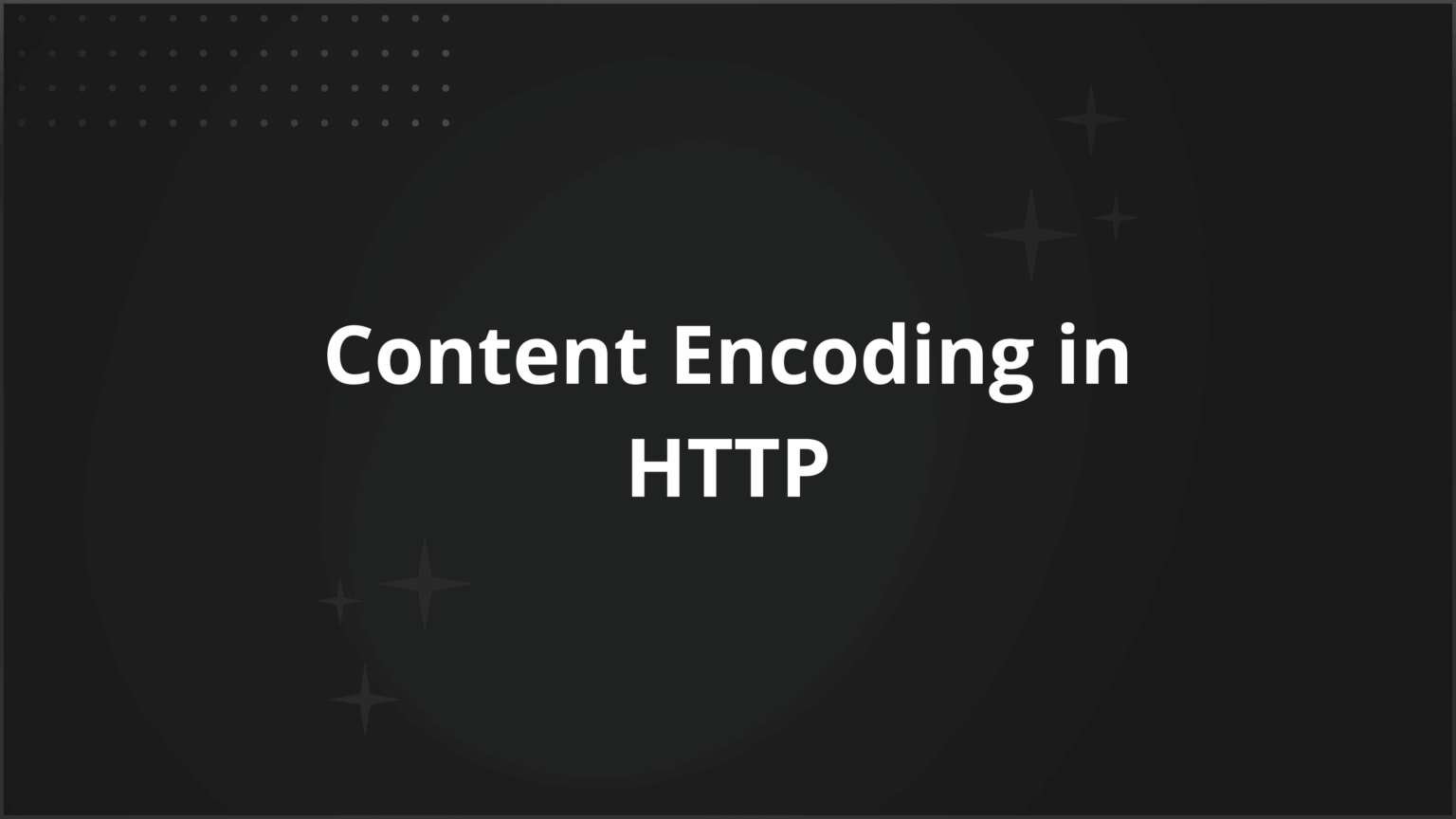 Content Encoding in HTTP